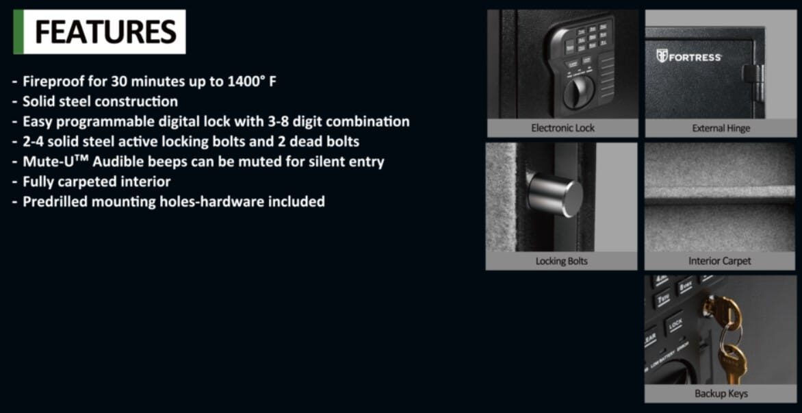 Fortress 44EF30W - U.S. Safe Company | Quality Gun and Home Safes